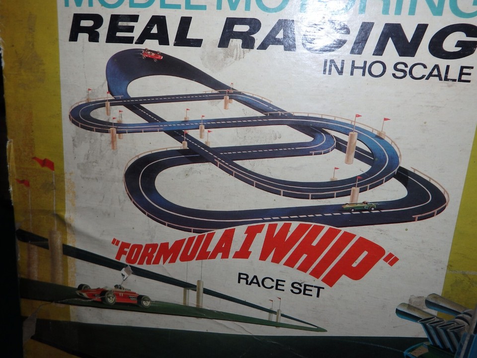 AURORA FORMULA 1 WHIP RACE SET #1304 - COMPLETE SET WITH CARS - RARE ...