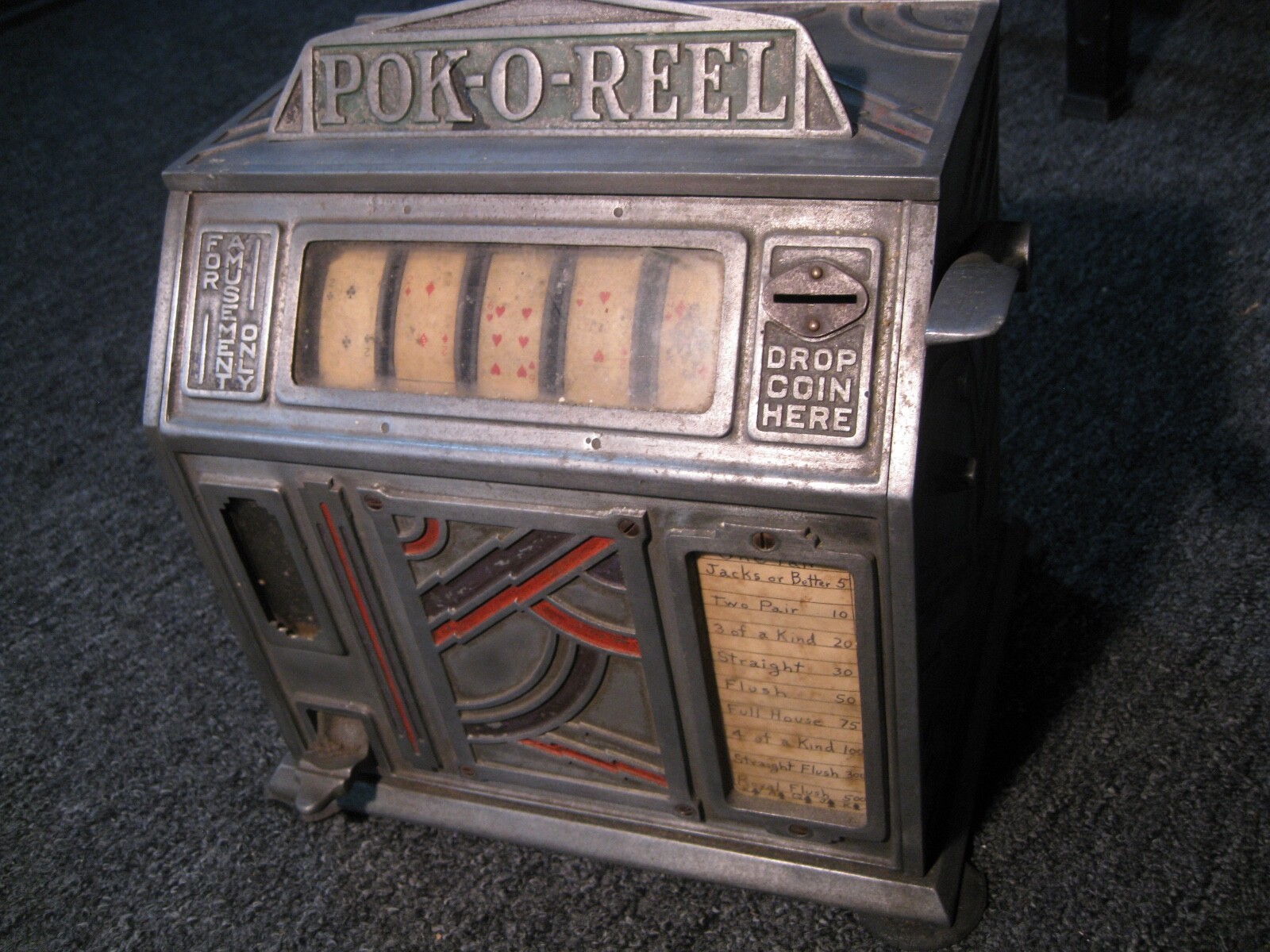 🇺🇸 👍 🔥 vintage pok o reel penny slot machine | eBay