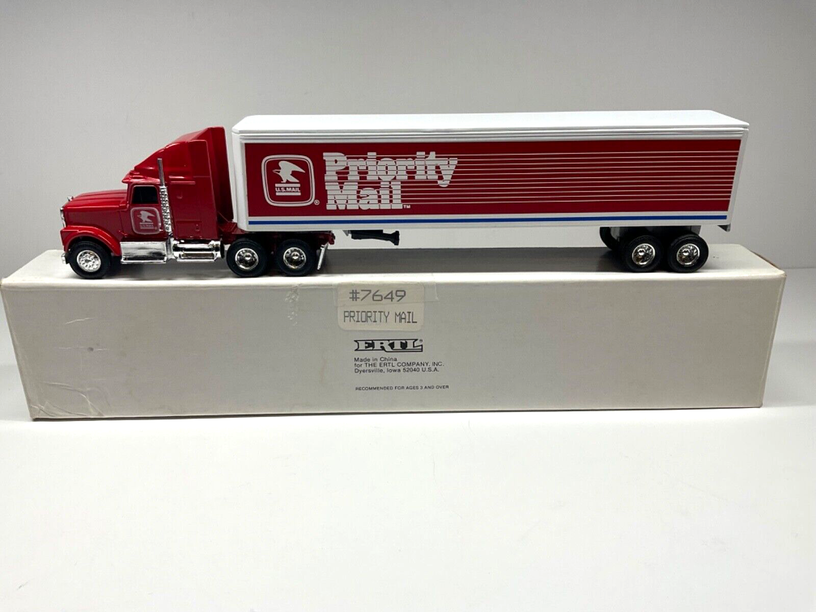 USPS Priority Mail U.S. Postal Mail an Ertl 1/64th Scale Tractor ...