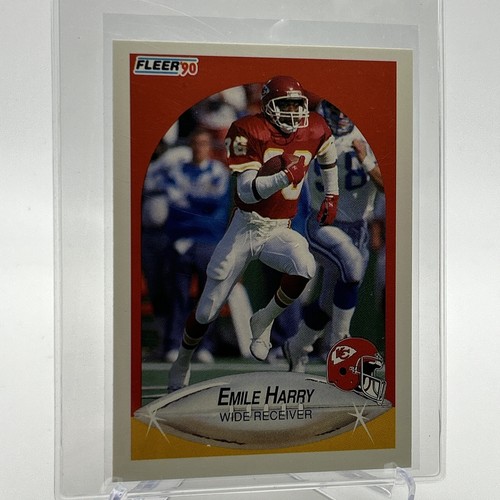 1990 Fleer Update Emile Harry Rookie Football Card #U-89 Mint FREE ...