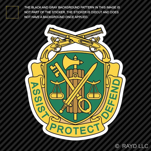 United States Military Police Corps Sticker Die Cut Vinyl insignia ...