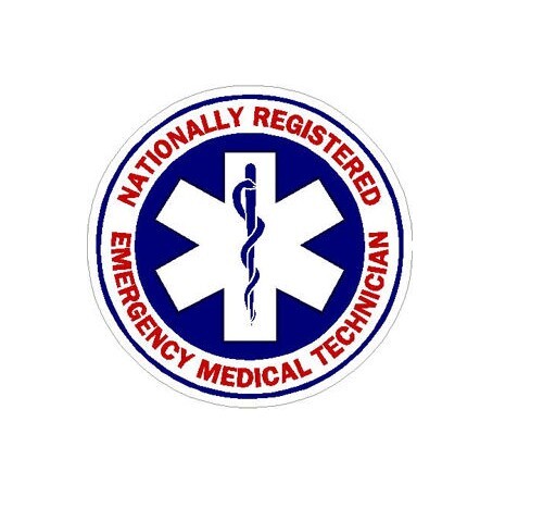 2 Inch Reflective NREMT Nationally Registered EMT Medical Technician ...