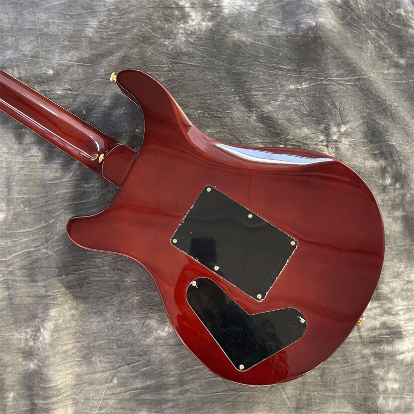 Custom Blue Electric Guitar Quilted Maple Top Gold Part 2H Pickups FR ...