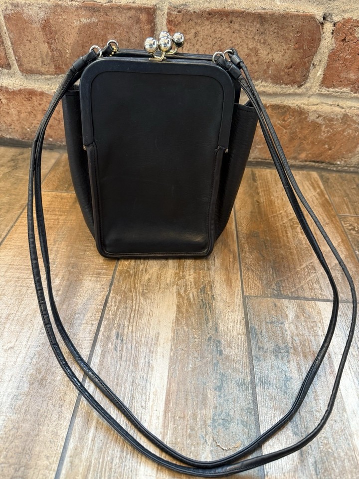 Vintage Bonnie Cashin Coach Double Kiss Lock Swing Bag | eBay