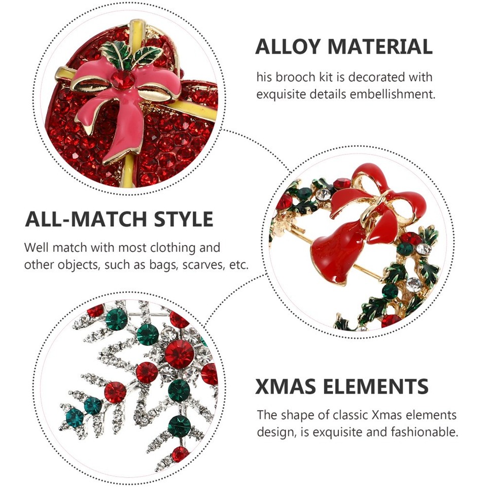 4 Pcs Merry Christmas Holidays Xmas Party Costume Santa Decorations ...