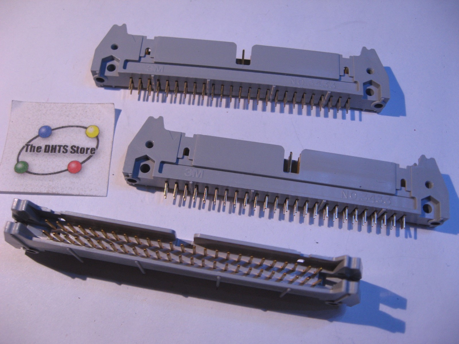 3M 3433-2002 4-Wall Header 52 pin Straight PCB Mount Connector - NOS ...