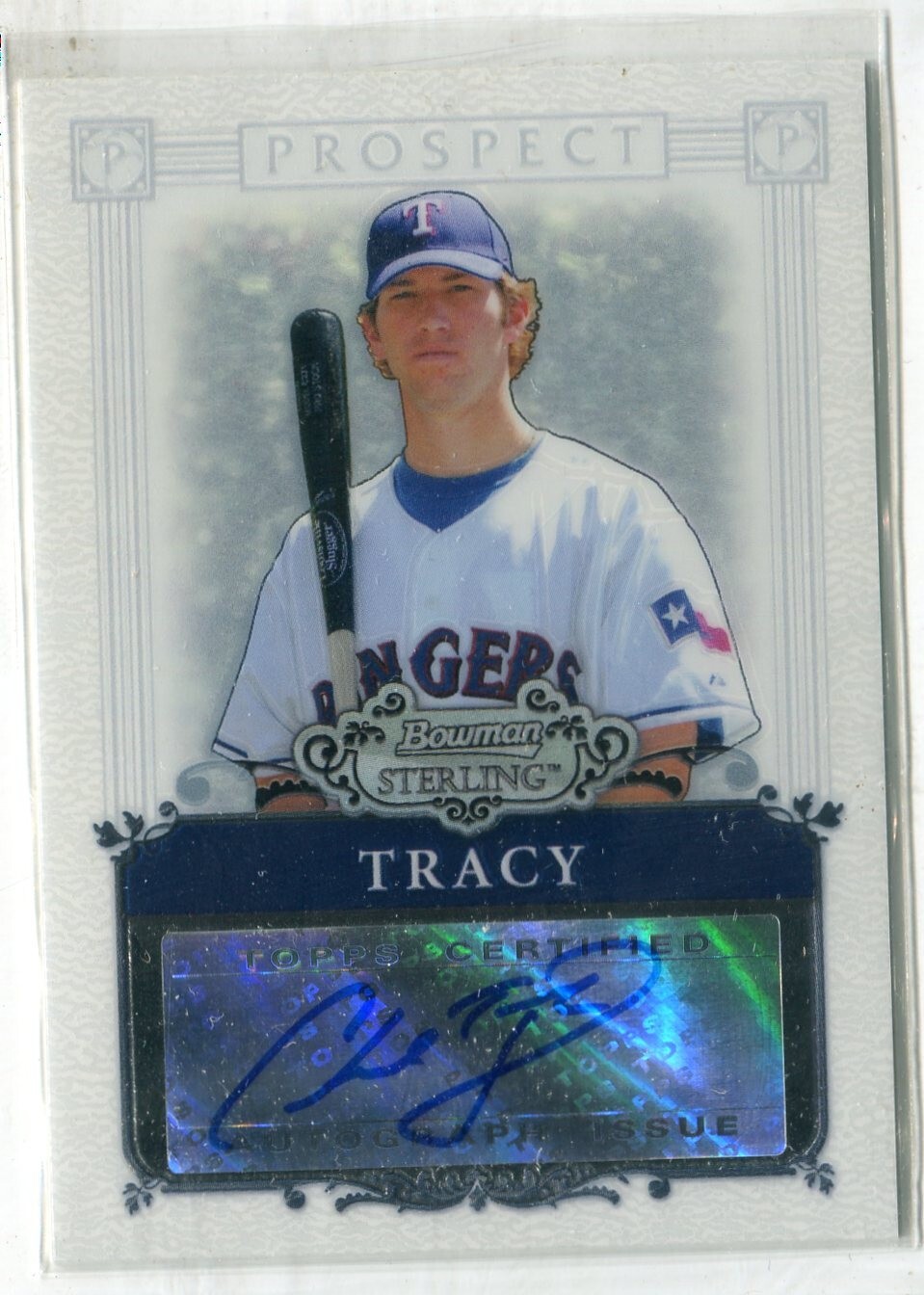 2007 Bowman Sterling Chad Tracy AUTO AUTOGRAPH RC TEXAS RANGERS | eBay