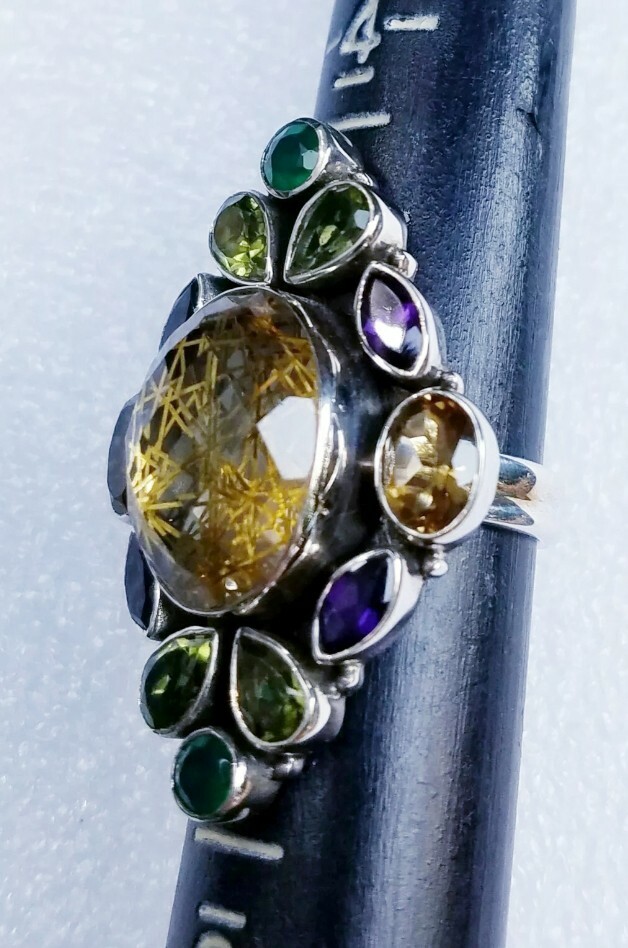 NEW Nicky Butler Raj Collection Sterling Gold Rutile Quartz ...