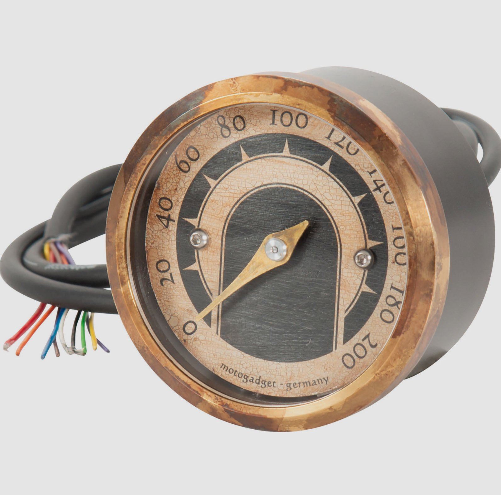 Motogadget Motoscope Tiny Vintage, Speedo 49mm Brass - Custom Cafe ...