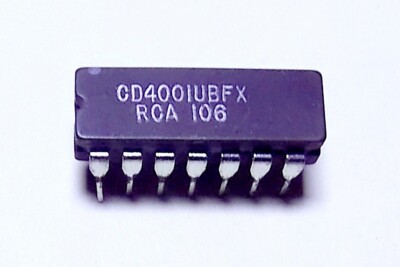 CD4001 RCA CD4001UBFX Ceramic Dip CerDip 14 Quad NOR Gates | eBay