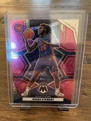 Isaiah Strong 2021-22 Panini Mosaic FOTL Pink Prizm Disco /20 Pistons ...
