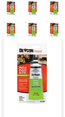6 Tubes DEVCON 50345 All Purpose Metal Patch Fill Compound Waterproof ...