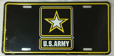 U.S. Army Embossed Metal License Plate Sign | eBay