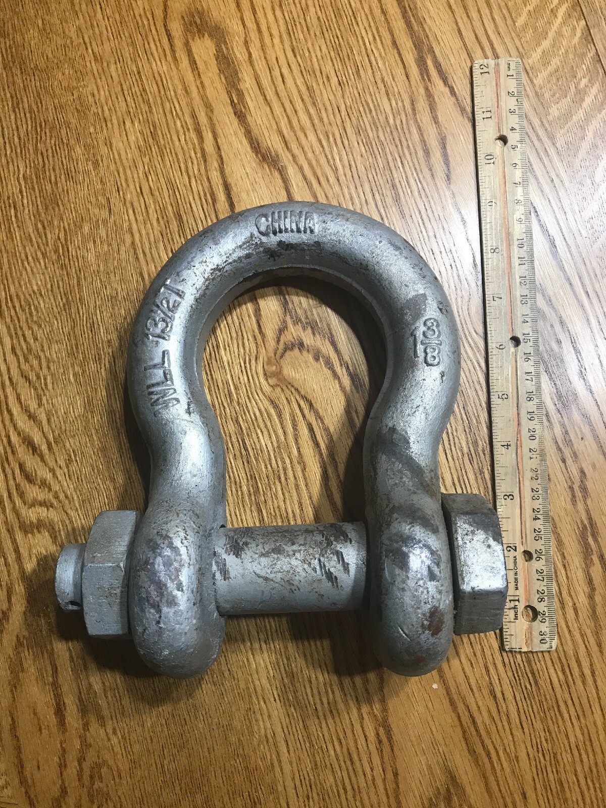 Huge Shackle / Clevis - 13-1/2 ton WLL, 1 3/8" Dia. Pin. Weighs Almost ...