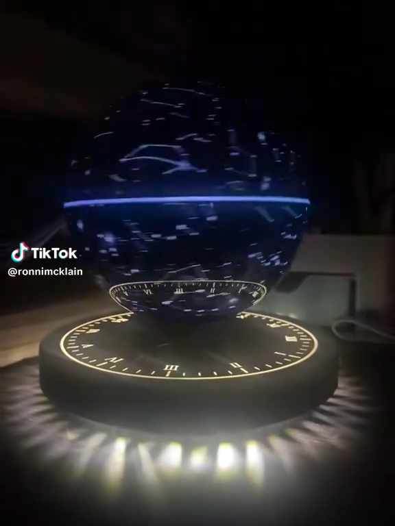 HCNT Magnetic Levitation Rotating Constellation Globe LED Illuminated ...