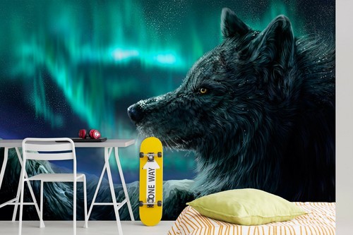 3D Hand Drawn Wolf O227 Animal Wallpaper Wall Murals Removable ...