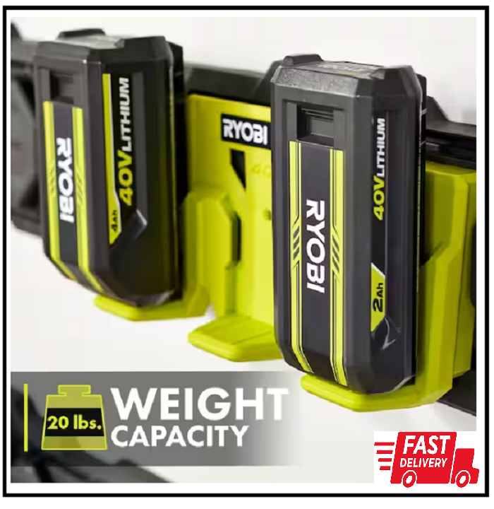 RYOBI LINK 40V Battery Shelf Home Storage & Organization Garage Storage ...