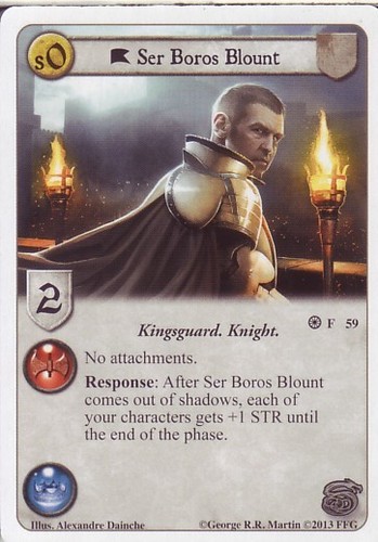 3 x Ser Boros Blount AGoT LCG 1.0 Game of Thrones The Kingsguard 59 | eBay