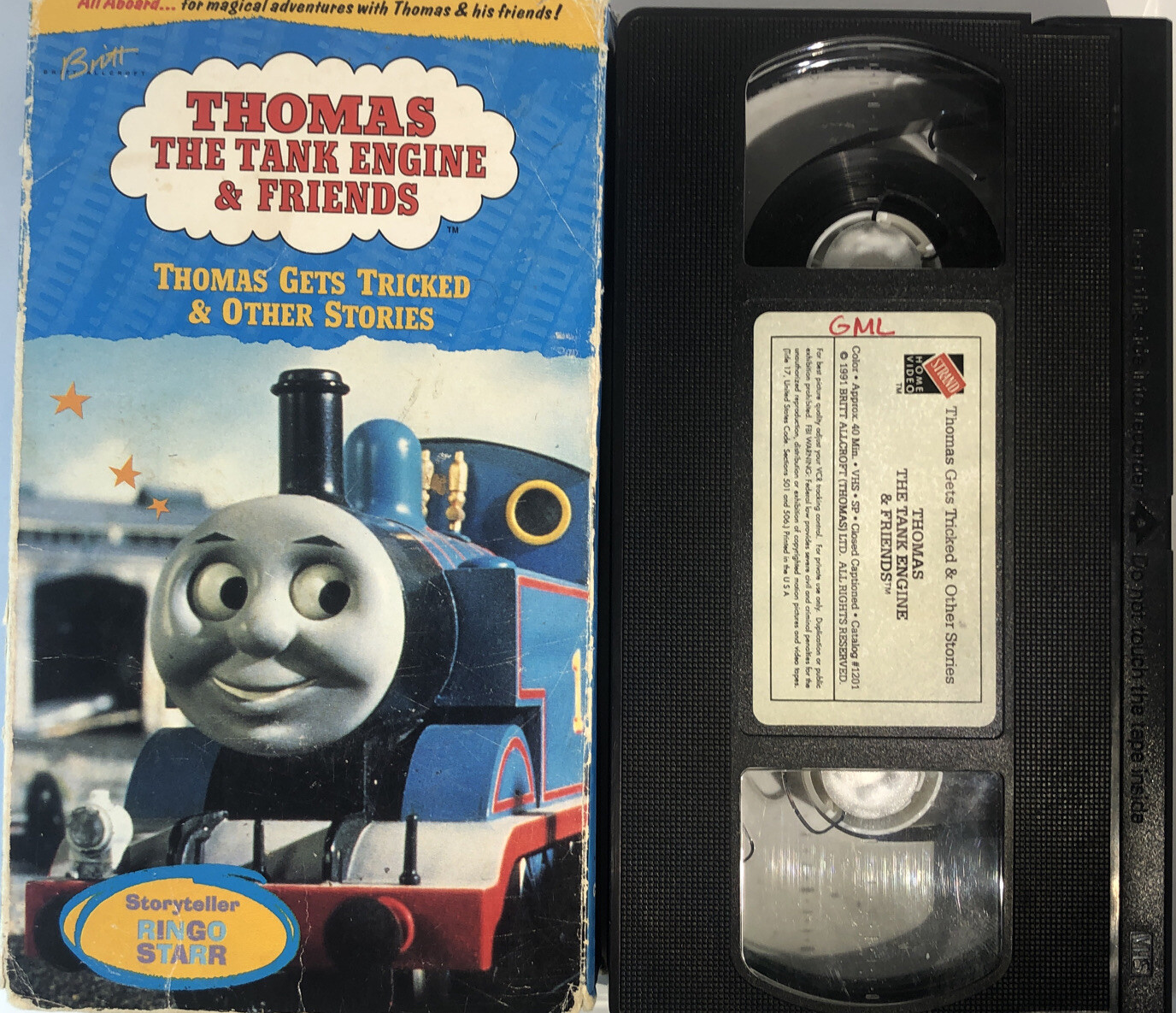 Thomas the Tank Engine Friends-Thomas Gets Tricked(VHS 1985)TESTED-RARE ...