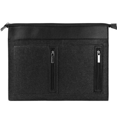 Slim Laptop Woolen Felt Sleeve Case Zip Bag For 16" Dell Alienware M16 ...