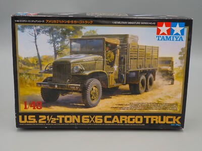 Tamiya #32548 1:48 U.S. Army 2 1/2-Ton 6x6 Cargo Truck Kit - Boxed | eBay