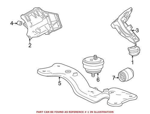 Genuine OEM Passenger Right Engine Mount For BMW 22111092824 | eBay