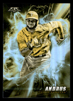 2018 Topps Fire Elvis Andrus Speed Demons Gold Minted #SD-3 Texas ...