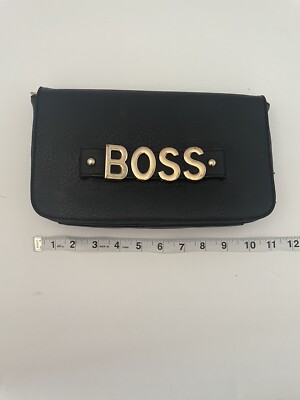 Black Boss Handle Purse Clutch | eBay