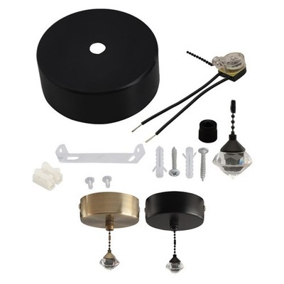 Pull Cord Light Switch for Bathroom Ceiling with Chrome Finish and ...