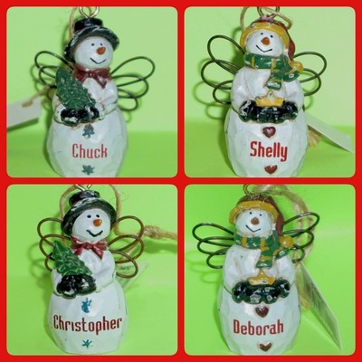 Ganz Christmas Ornament Snowman Angel Wings Woodland Snow Angel Choose ...