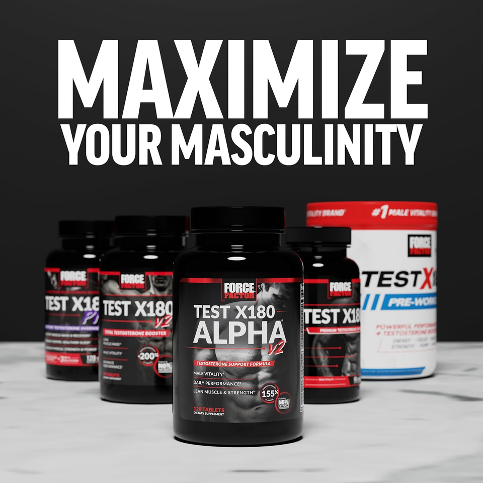 Test X180 Alpha V2 T-Support for Men, T-Supplement to Help Build ...