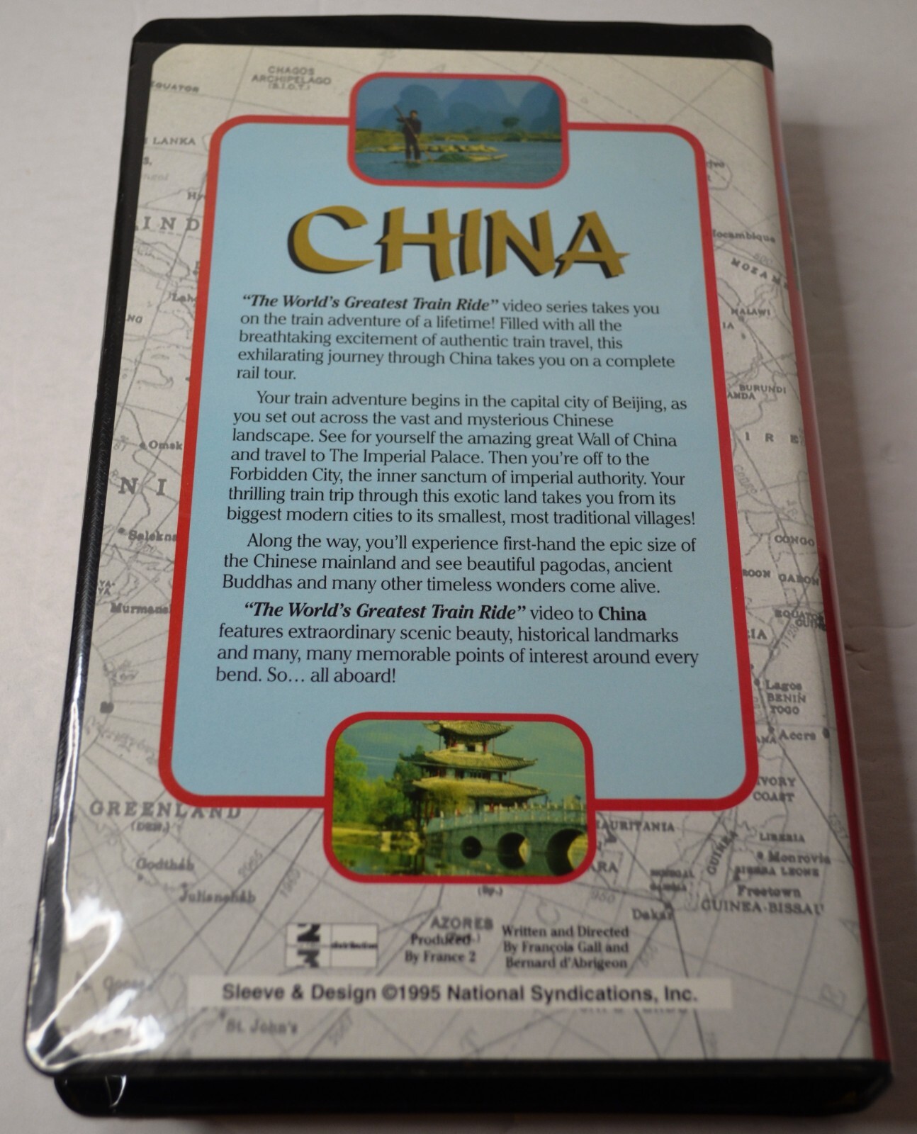 1996 WORLDS GREATEST TRAIN RIDE VIDEOS CHINA VHS CLAMSHELL PUBLISHERS ...