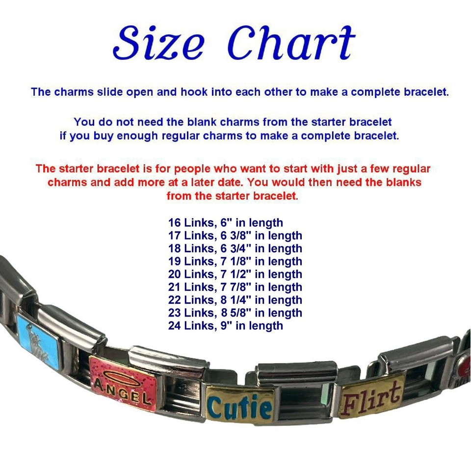 Italian Charms Birthstones Italian Modular Charm Links for your ...