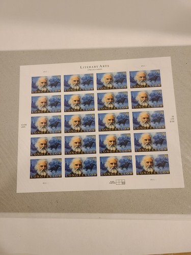 2006 Henry Longfellow Literary Arts SEALED 39-cent Stamp Sheet Scott ...