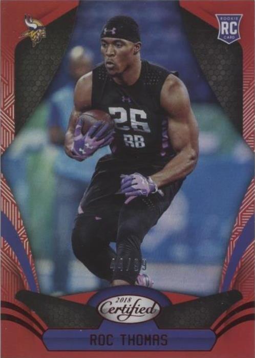 2018 Panini Certified - Rookies Roc Thomas #199 Mirror Red /99 (RC) for ...