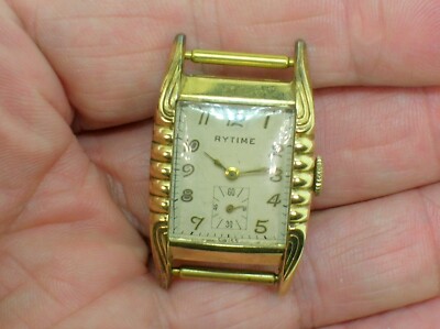 VINTAGE RYTIME MAN'S WRIST WATCH LOUVIC 17J MOVEMENT GF CASE - BEST ...