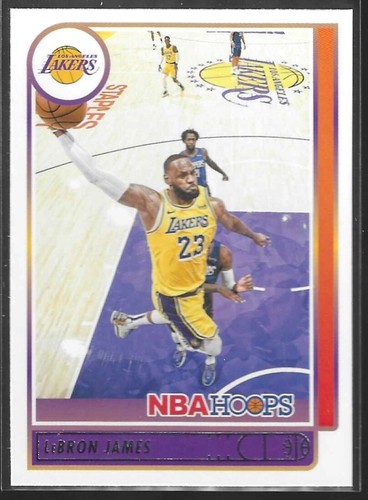 2021-22 Panini NBA Hoops LeBron James Base Card #136 Lakers | eBay
