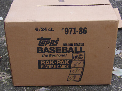 1986 Topps Baseball Rack Pack 6 Box Rak-Pak Case Sealed | eBay