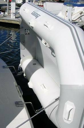 Inflatable dinghy davits Davit Offset 4" Out 4" Down for boat swim ...