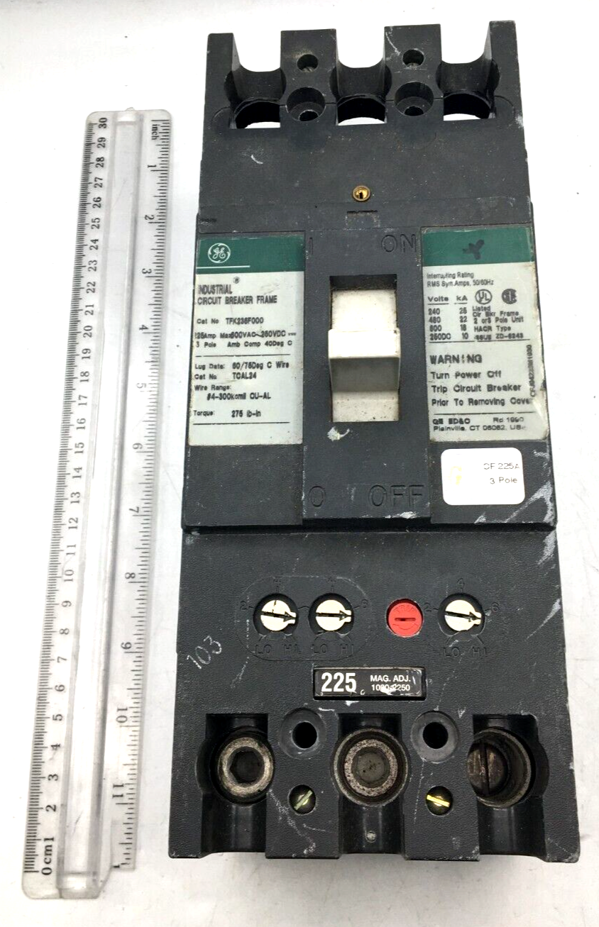 GE TFK236F000 600V 225A Circuit Breaker for sale online | eBay