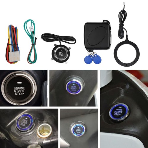 12V RFID Push Button Ignition Switch & Keyless Entry Starter Kit | eBay