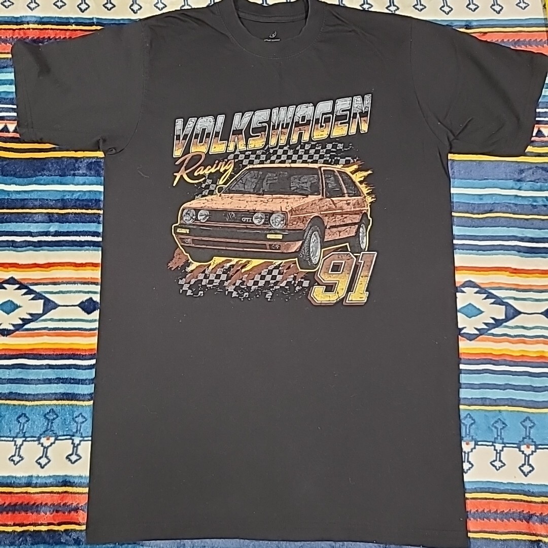 VOLKSWAGEN RACING T-SHIRT 91 VW Golf MK2 GTI BLACK ME… - Gem