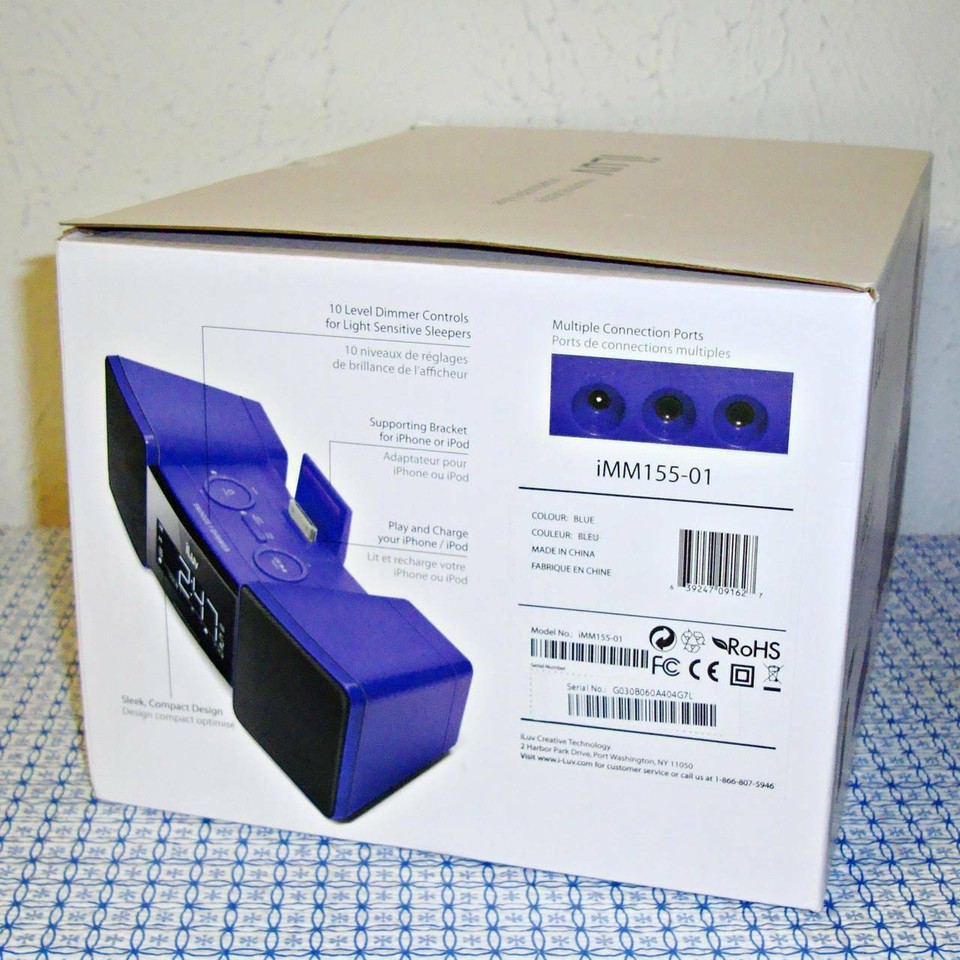 【NEW】iLUV iMM155-01 VIBRO II - DUAL ALARM CLOCK WITH BED SHAKE FOR ...