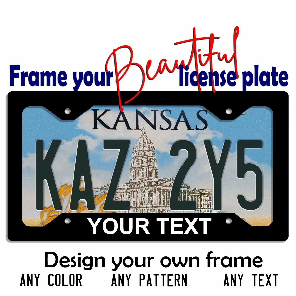 Supernatural Kansas License Plate