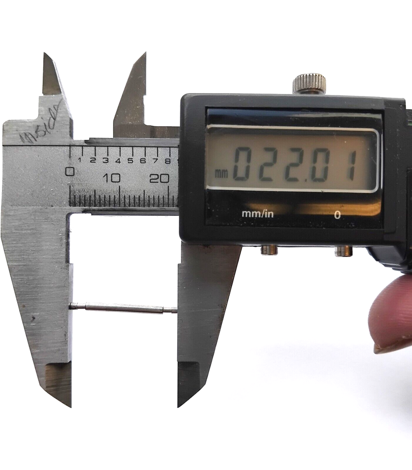 FEMALE Spring Bars 19mm X 1.80mm Stainless Steel Swiss made x 2 pieces ...