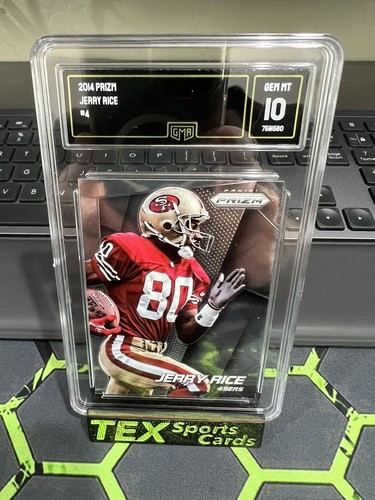 2014 Panini Prizm #4 Prizm Refractor Jerry Rice Gem Mint 10 Low Pop SF ...