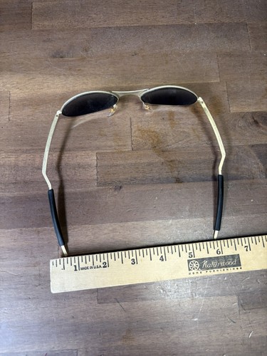 Vintage Y2K Oakley E Wire Gen 1 Titanium Sunglasses Gold Frame | eBay