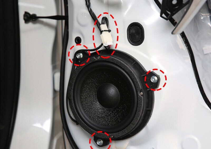 A Pillar Inner Door Horns Kit Replace 8pcs For Toyota Highlander 2014 ...