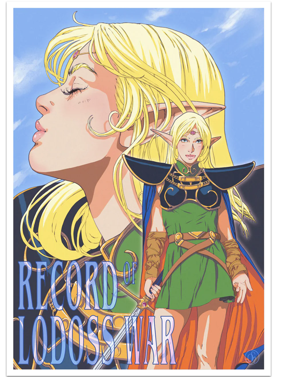 Records of Lodoss War Deedlit Movie Anime Poster Archival Print Art ...