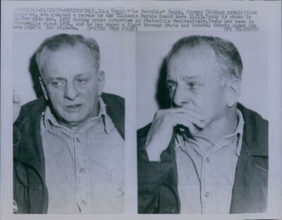 1959 Roger The Terrible Touhy Chicago Gangster Wire Photo | eBay